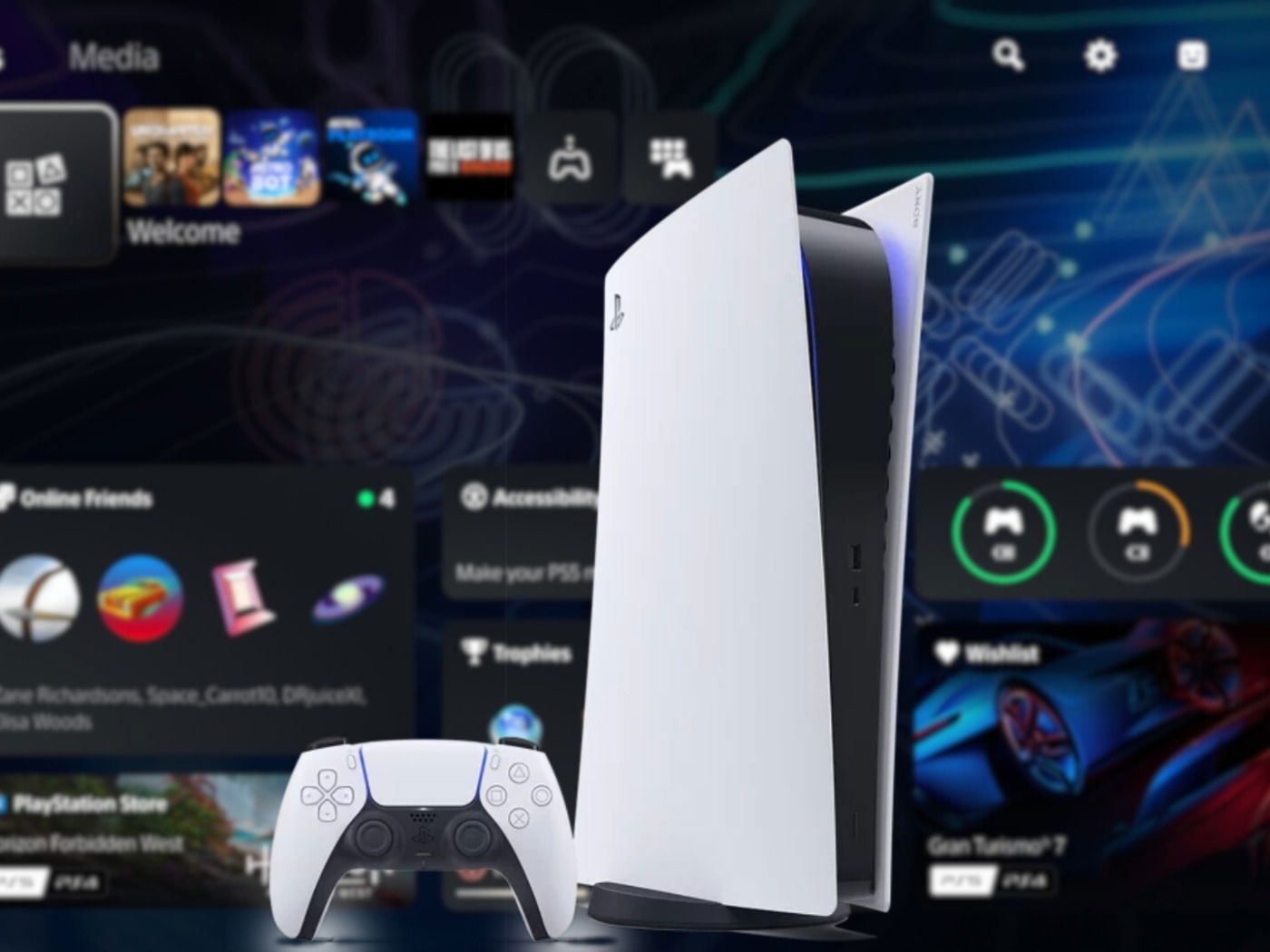 PS5 ganha atualização com um novo menu personalizável - Liga dos Games