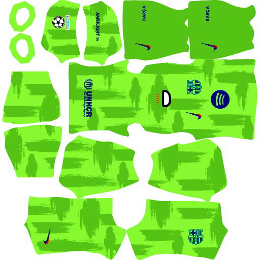 Kits e escudo do Barcelona para o DLS (Temporada 2024/2025) - Liga dos Games