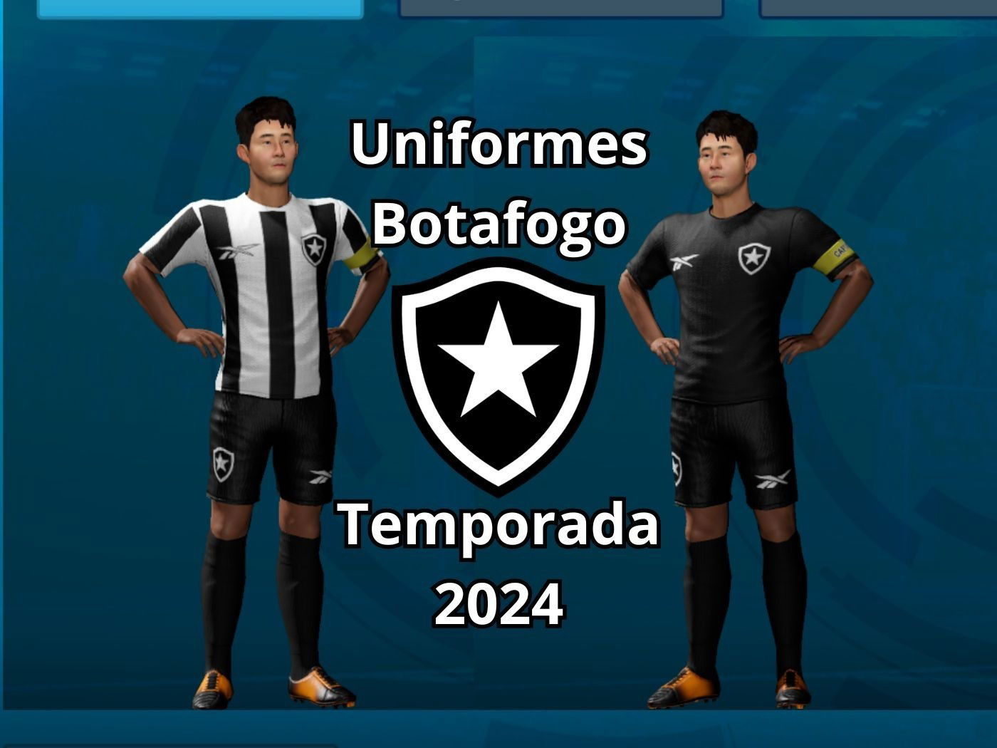 Uniformes do Botafogo para DLS na Temporada 2024 - Liga dos Games